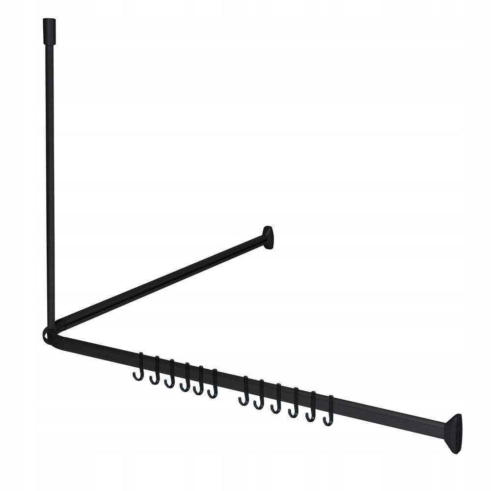 Drążek prysznicowy kątowy Sealskin 50-90 x 16 mm czarny • Cena, Opinie ...