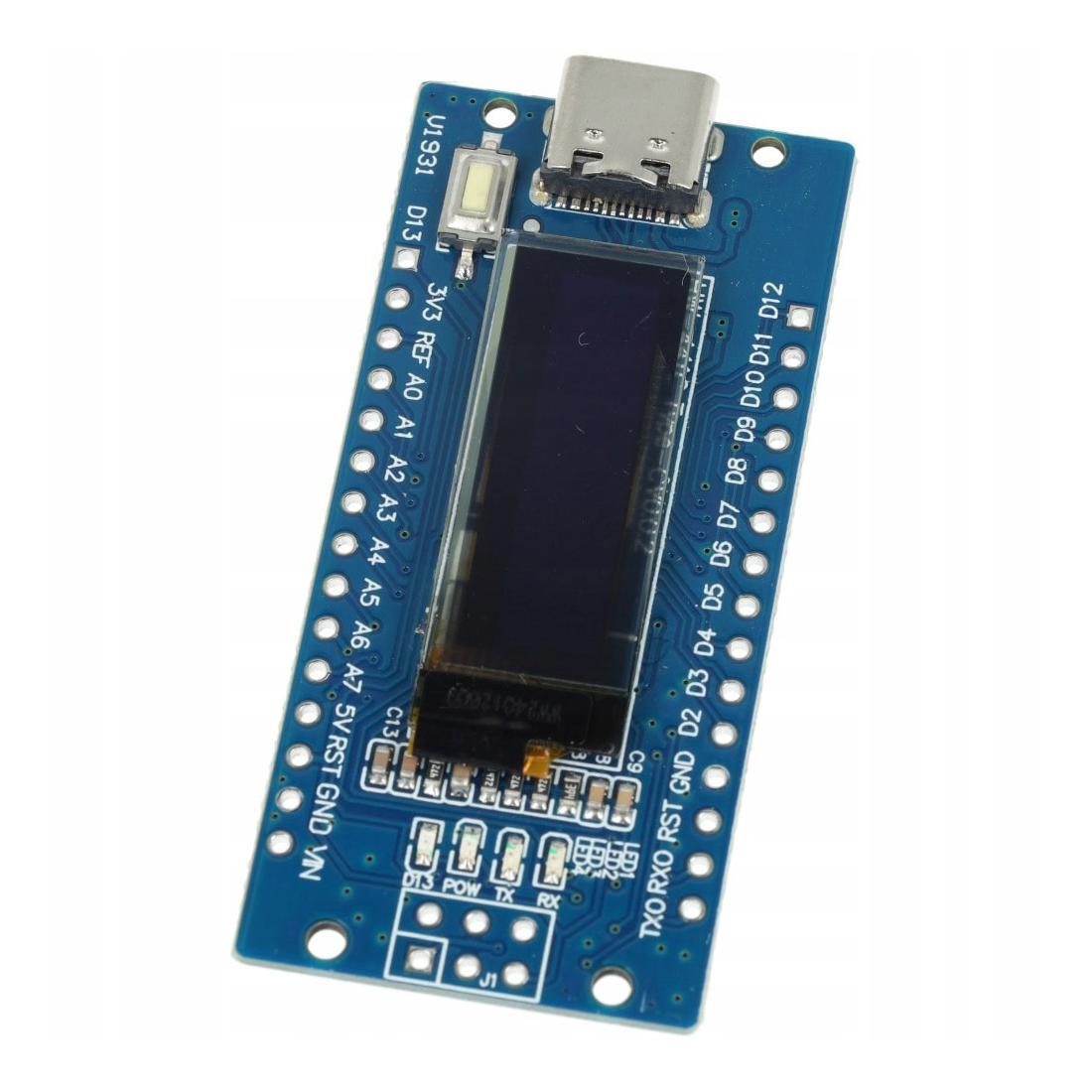 Nano z wyświetlaczem OLED 0,91″ 128x32px I2C z USB-C zgodny z Arduino ...