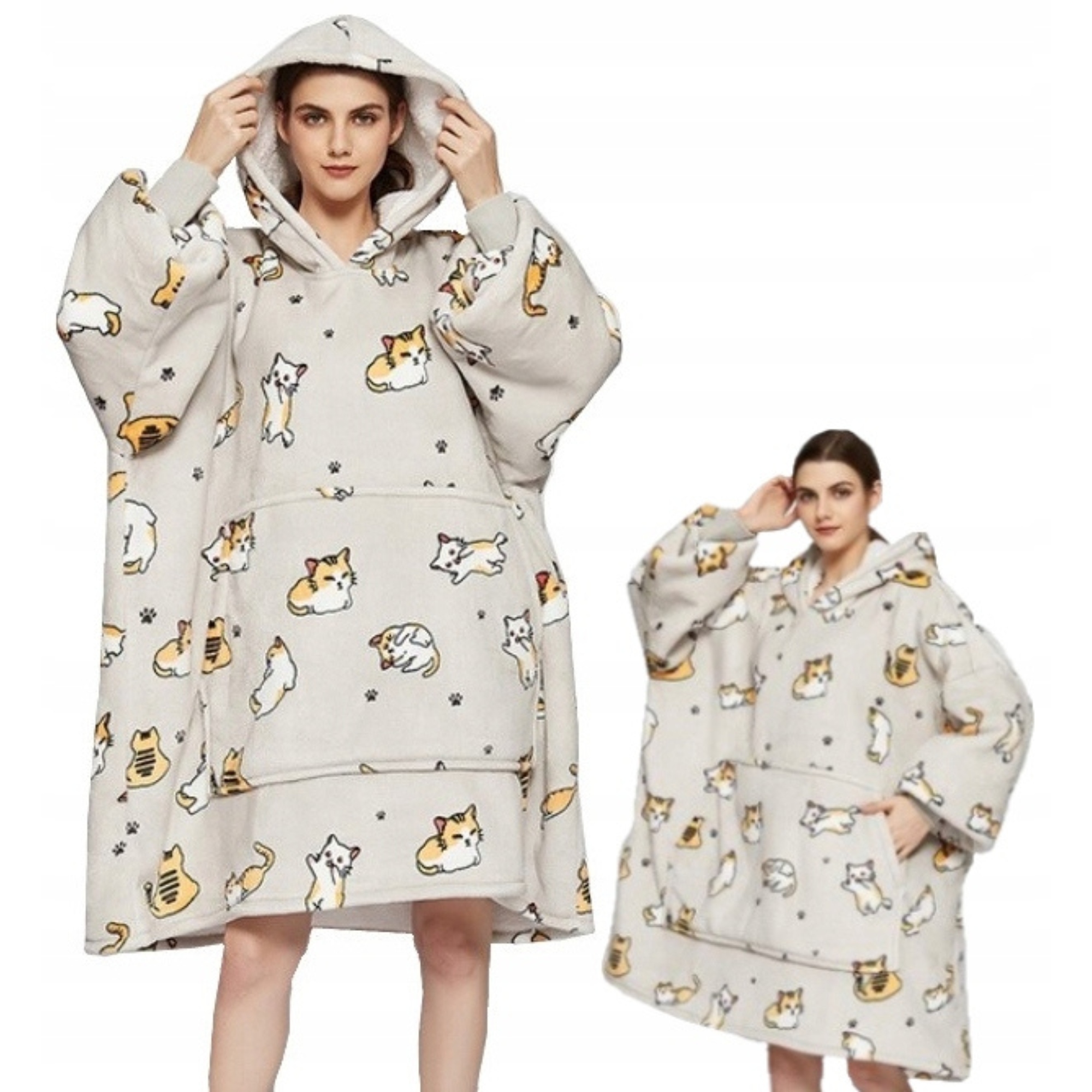 KOC BLUZA OVERSIZE CIEPŁA 2W1 GRUBA XXL FUTRZAK 14769103513 - Allegro.pl KOC BLUZA OVERSIZE CIEPŁA 2W1 GRUBA XXL FUTRZAK 14769103513 - Allegro.pl