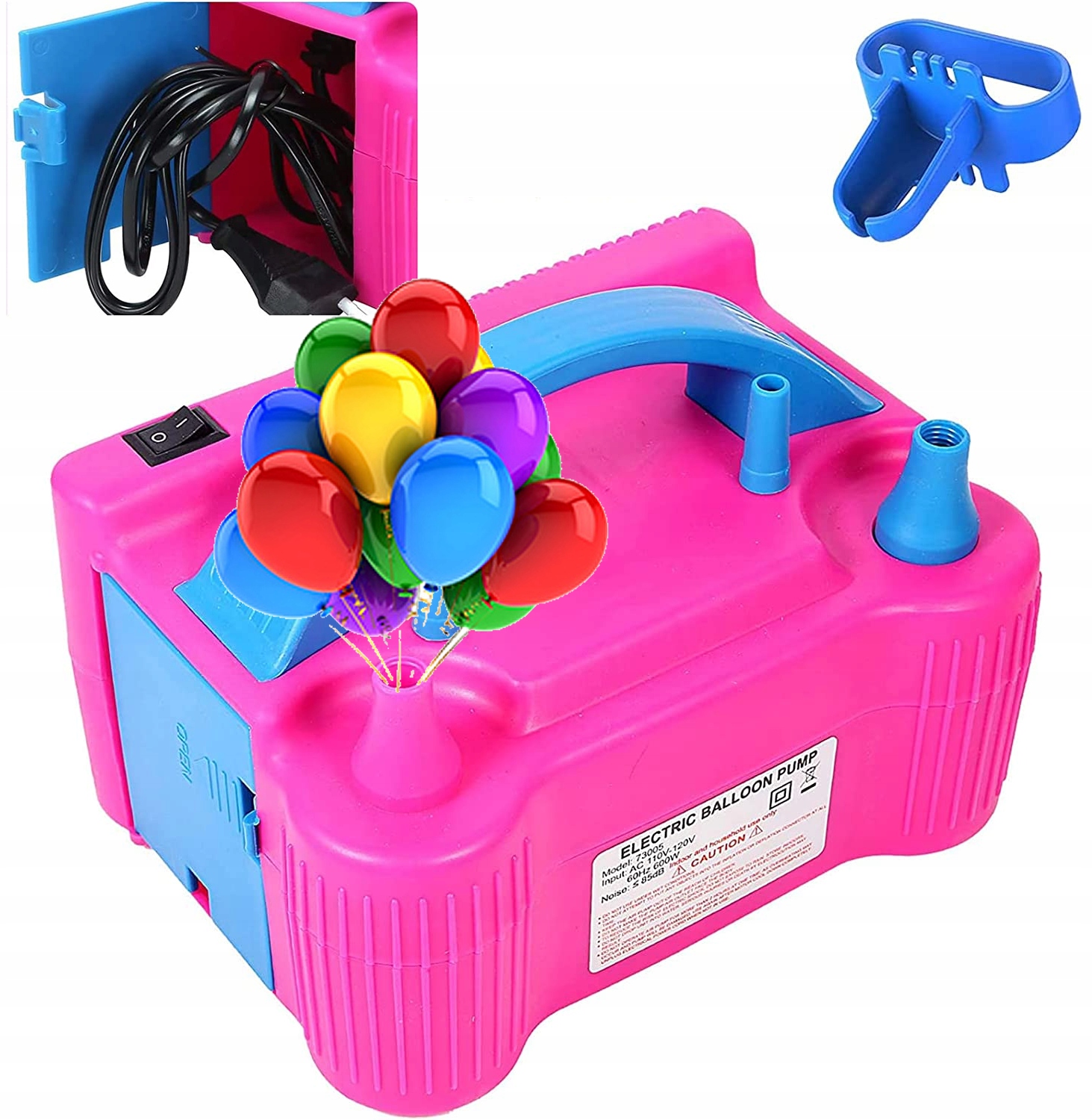 POMPKA DO BALONÓW ELEKTRYCZNA 2 DYSZE + gratis (5904094415793) • Cena ...