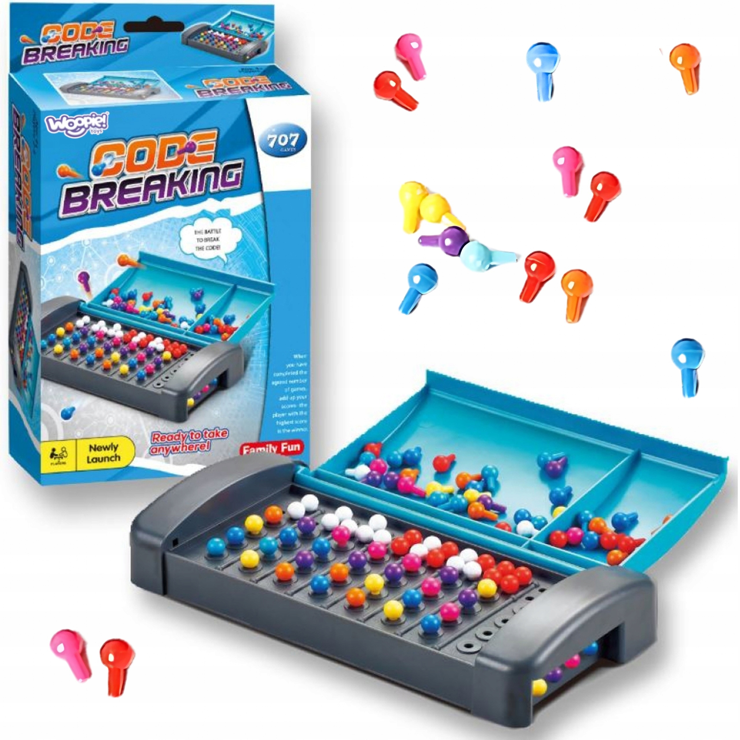 GRA LOGICZNA ŁAMACZ KODÓW MASTERMIND ZŁAM KOD IQ GRY PODRÓŻNA WOOPIE ...