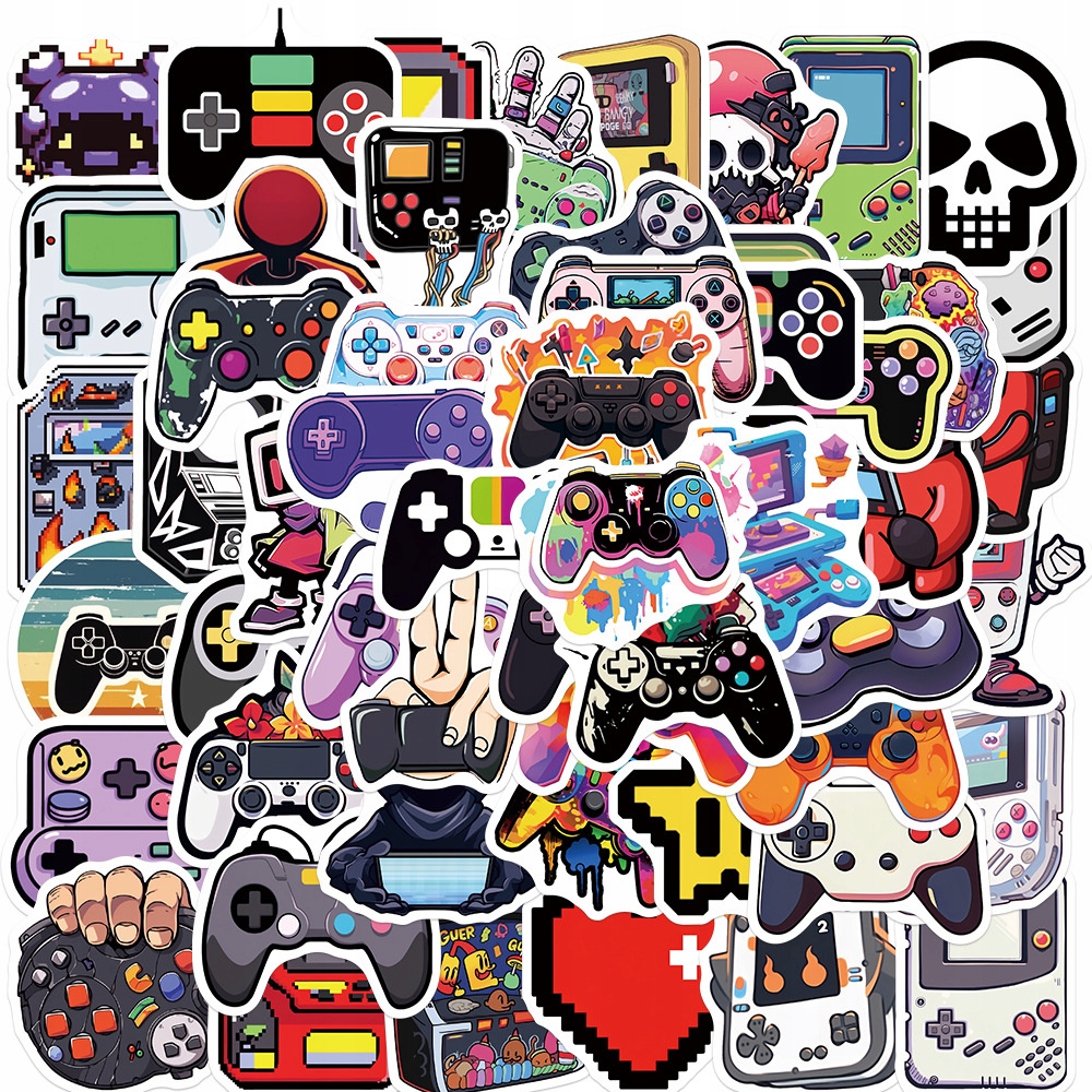 Sada nálepek StickerBomb Gamer Pad Game PC Playstation Xbox N410 - Allegro