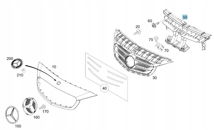 PAS PRZEDNI CITAN MERCEDES-BENZ A4158850800 LIFT A4158850800 za 476 zł ...
