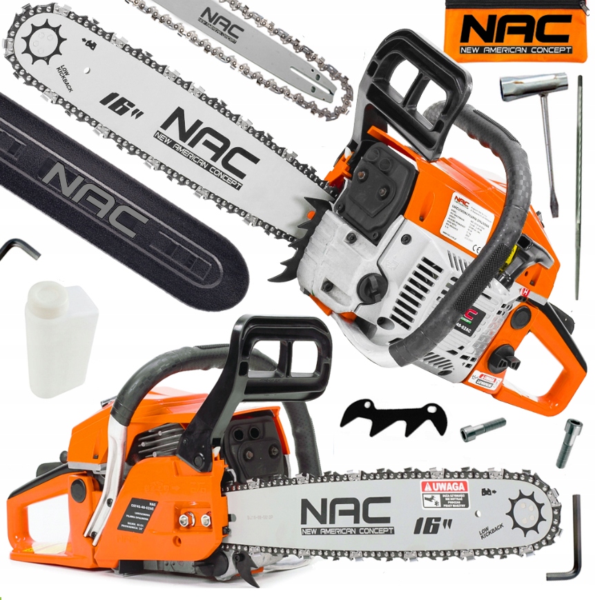 NAC PIŁA PILARKA SPALINOWA ŁAŃCUCHOWA 2,45KM 40CM (CST45-40-02AC) • Cena, Opinie 13236371160 ...