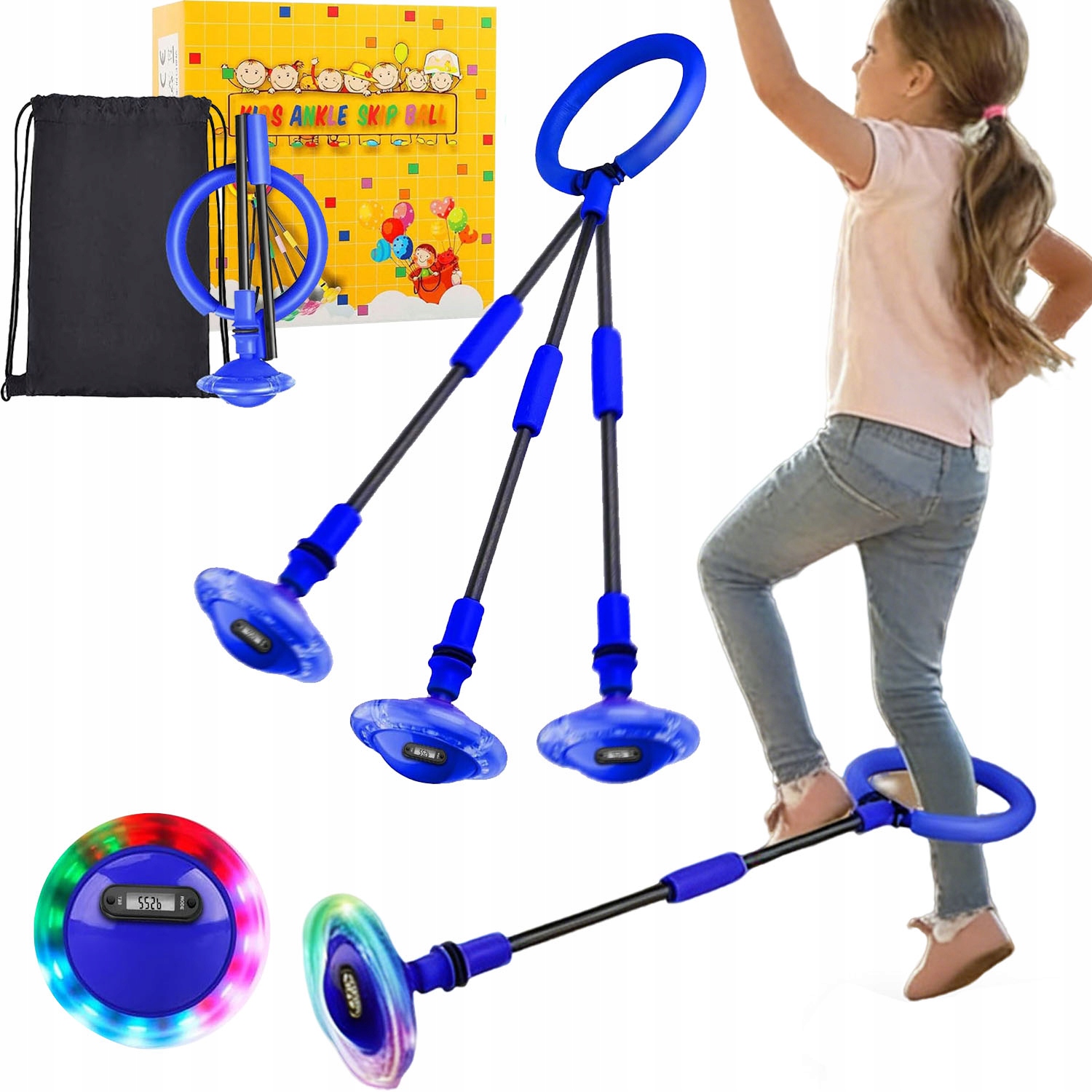 HULA-HOP LÁBHULLAHOP KÖTÉL GYEREKEKNEK LED SKIPPER MOZGÁSFEJLESZTŐ ...