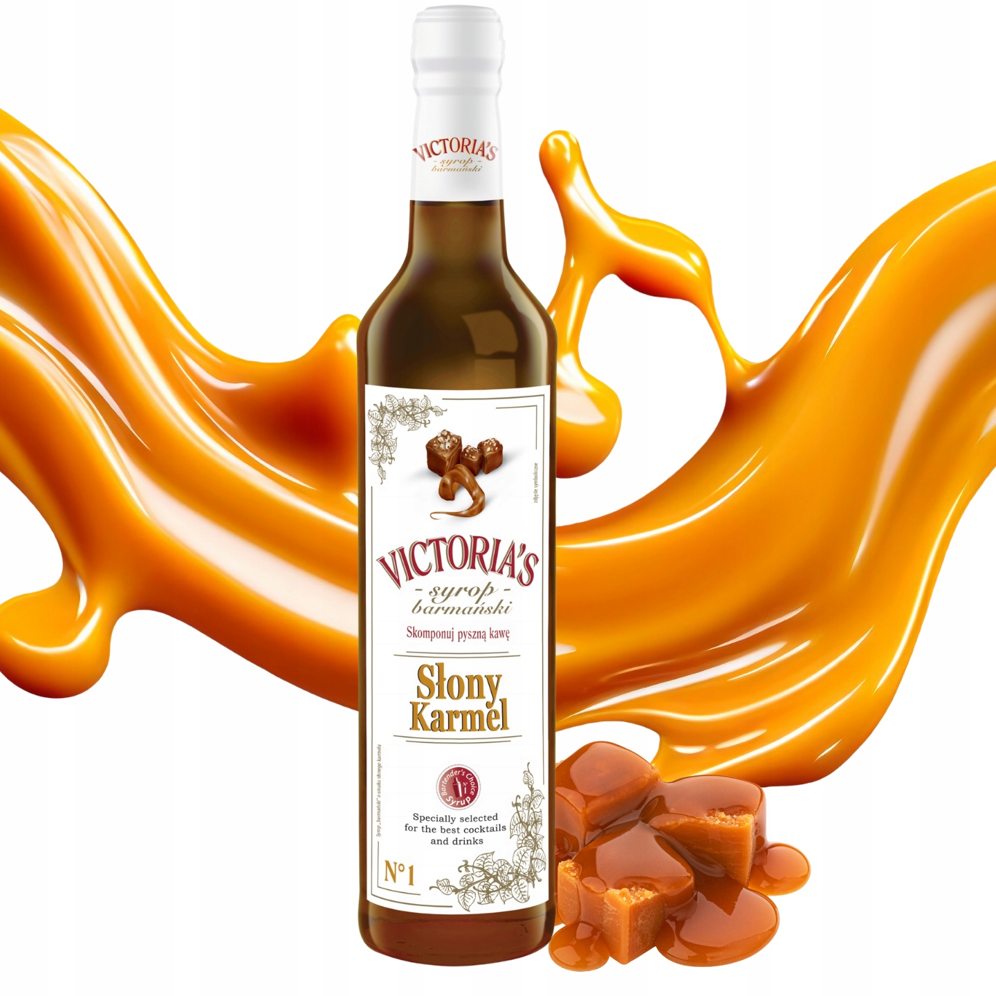 Syrop Słony Karmel Do Kawy Drinków BARMAŃSKI VICTORIAS 490ml Victoria ...