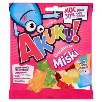 Charakterne Miśki Żelki AKUKU! 90g (5900352014401) • Cena, Opinie ...