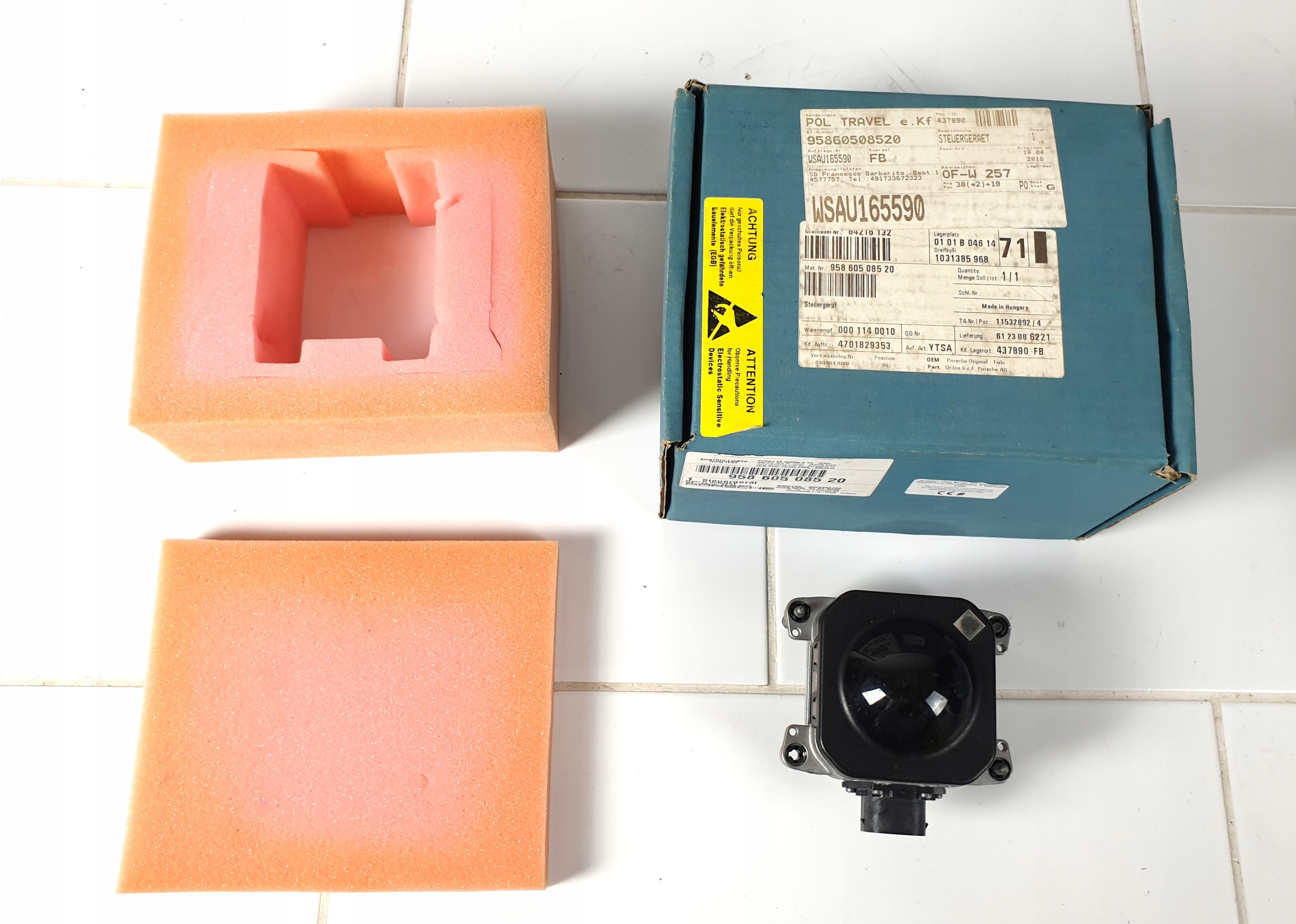 Radar dystronic Porsche OE 7P5907567D PORSCHE CAYENNE 7P5 RADAR ...