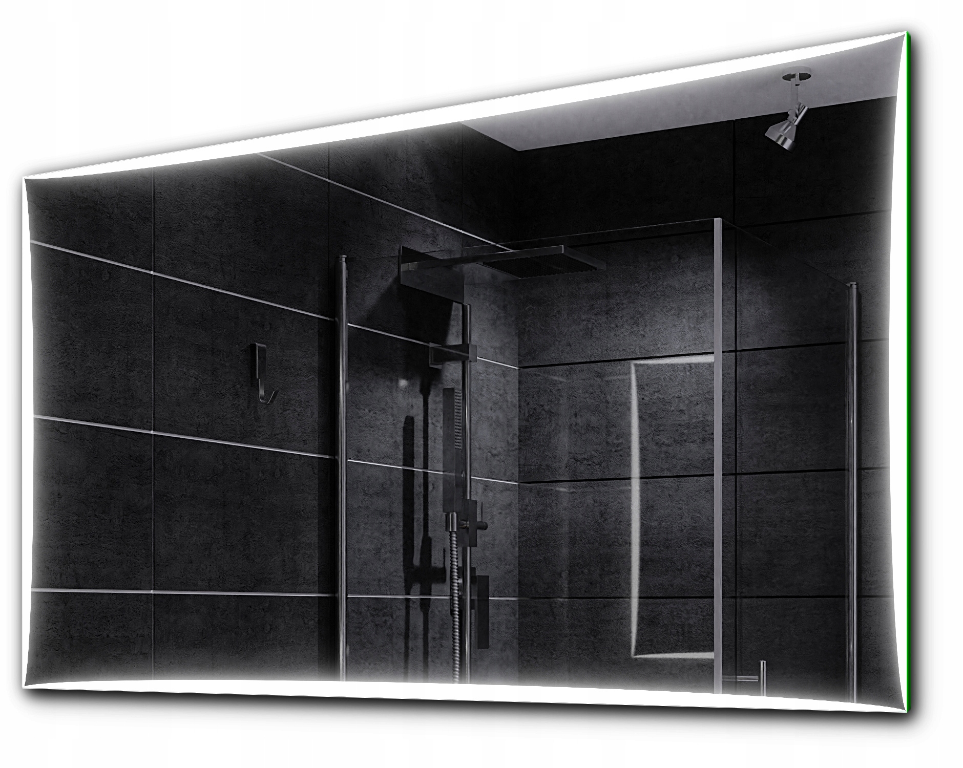 Lustro LED Łazienkowe Podświetlane 140x100 LISBONA (Lustro LED do ...