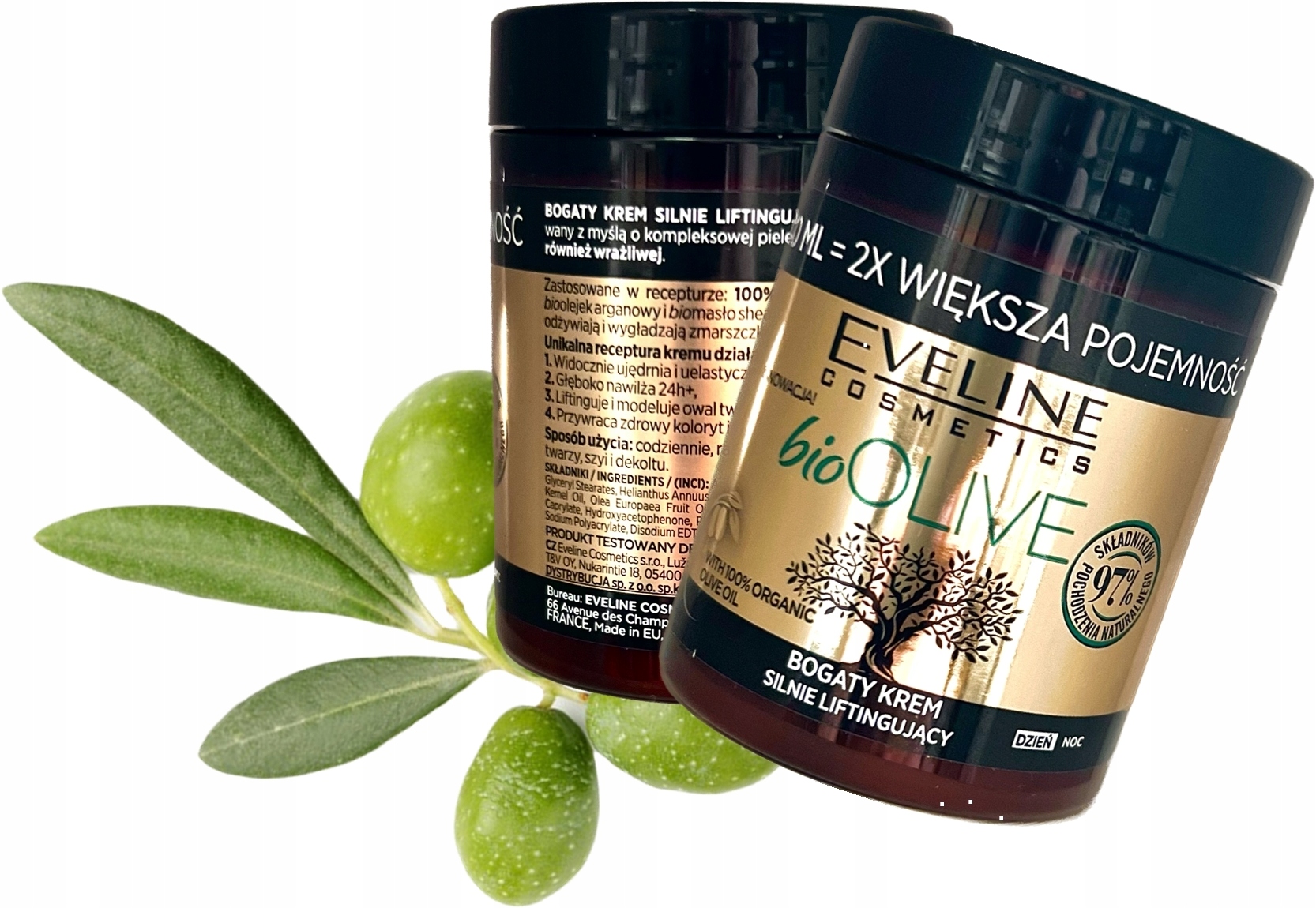 EVELINE BIO OLIVE KREM SILNIE LIFTINGUJACY BOGATY 13685161118 - Allegro.pl