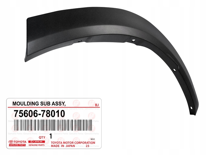 LEXUS NX 2014+ LISTWA RANT BŁOTNIKA TYŁ LEWA 7560678010 ORYGINAŁ za 389 ...