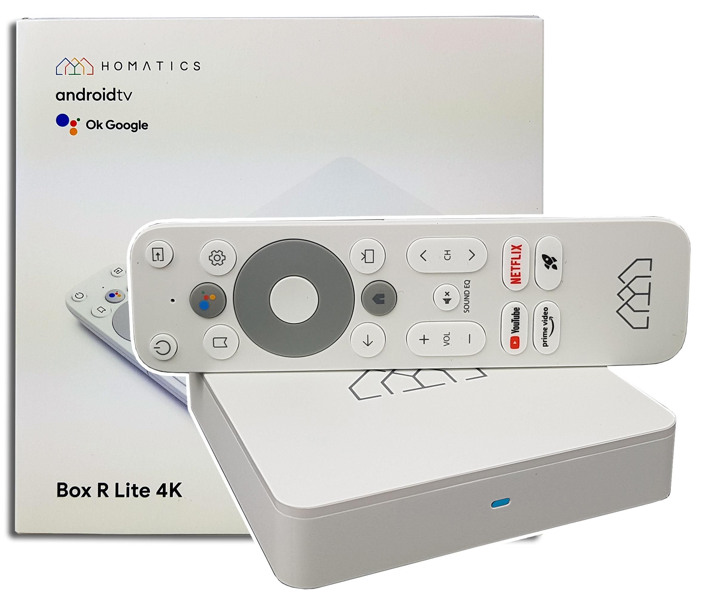 BOX Android SMART TV Homatics Box R Lite 4K BT NETFLIX YOUTUBE 2GB/32GB ...