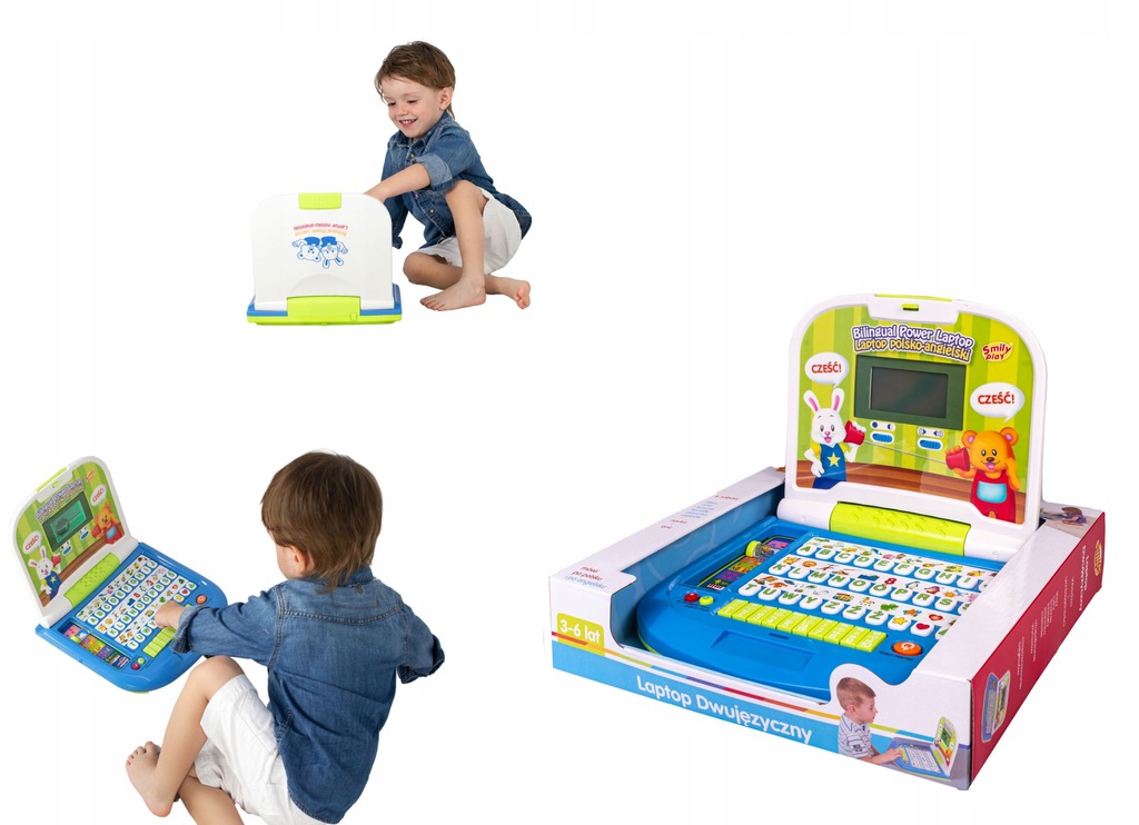 8030 LAPTOP DWUJĘZYCZNY PL-ANG Uczy KOMPUTER Smily Play (5905375808464 ...