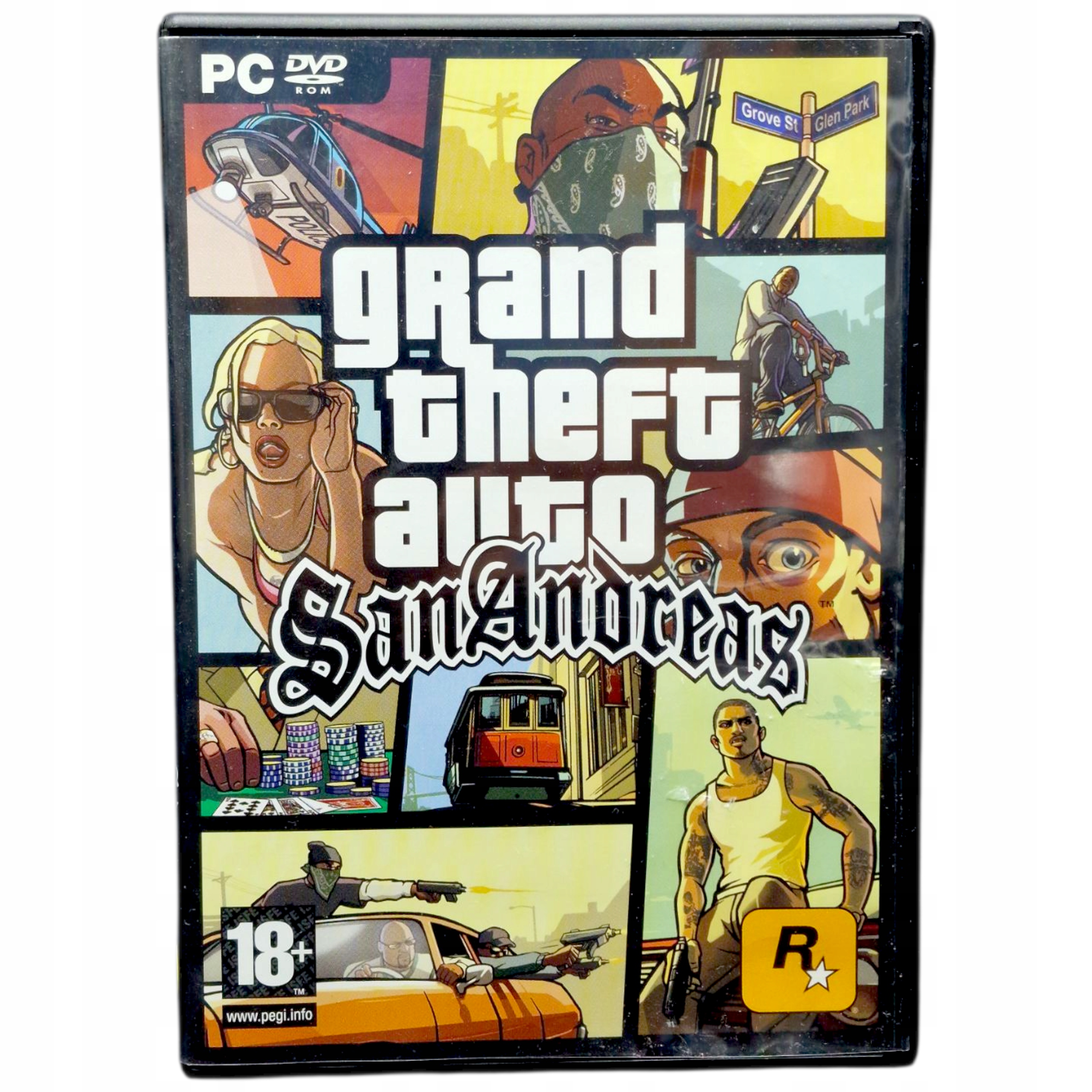 Grand Theft Auto San Andreas Polska Wersja Polskie Wydanie DVD PC ...