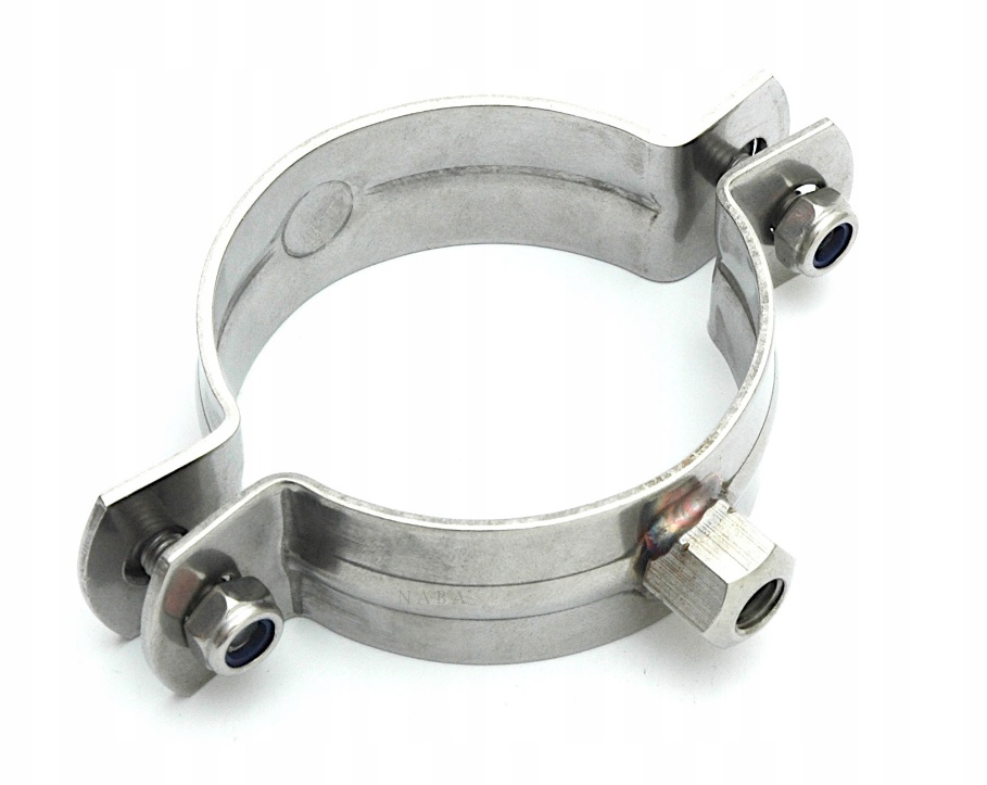 N1 OBEJMA RURY NIERDZEWNA DN32 FI 42,4 Z NAKR. M8 UCHWYT DWUCZĘŚC. INOX ...