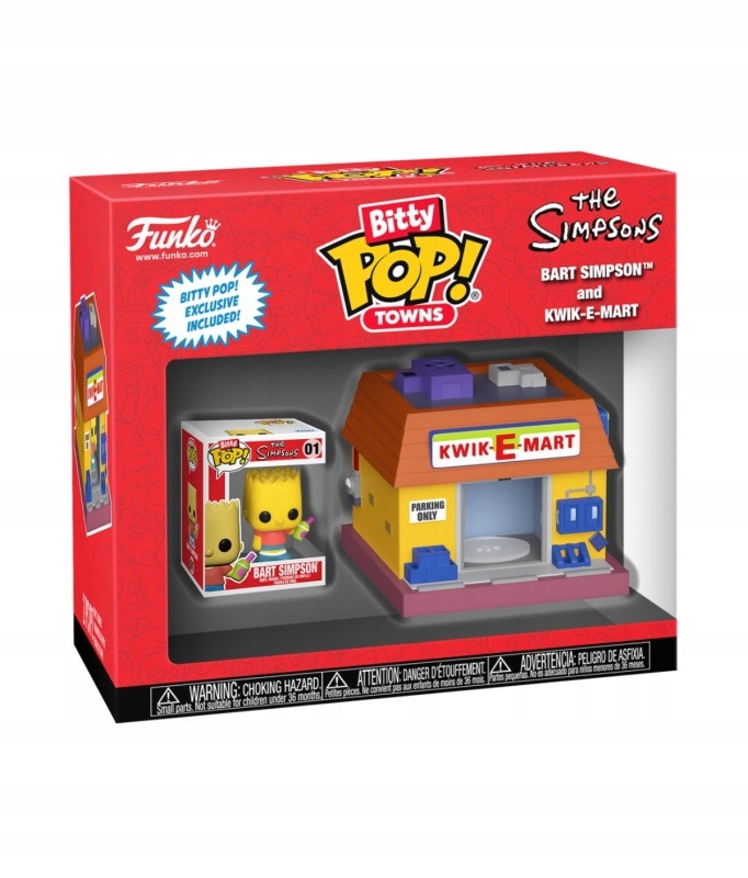 Funko Bitty Pop! Towns: The Simpsons - Bart Simpson and Kwik-E-Mart ...