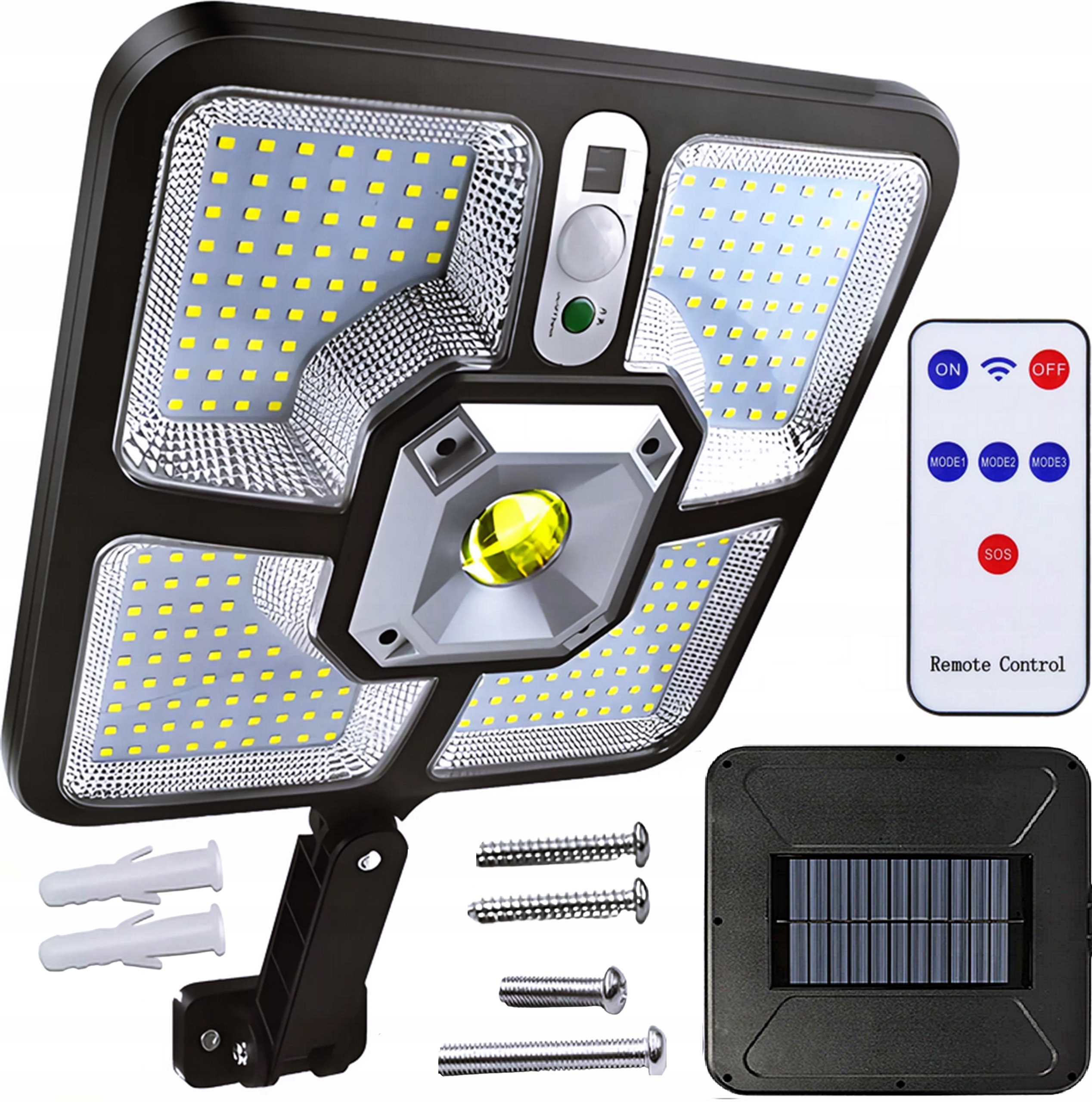 LAMPA SOLARNA LED Z CZUJNIKIEM RUCHU I ZMIERZCHU (ZEWNĘTRZNA OSOBNY ...