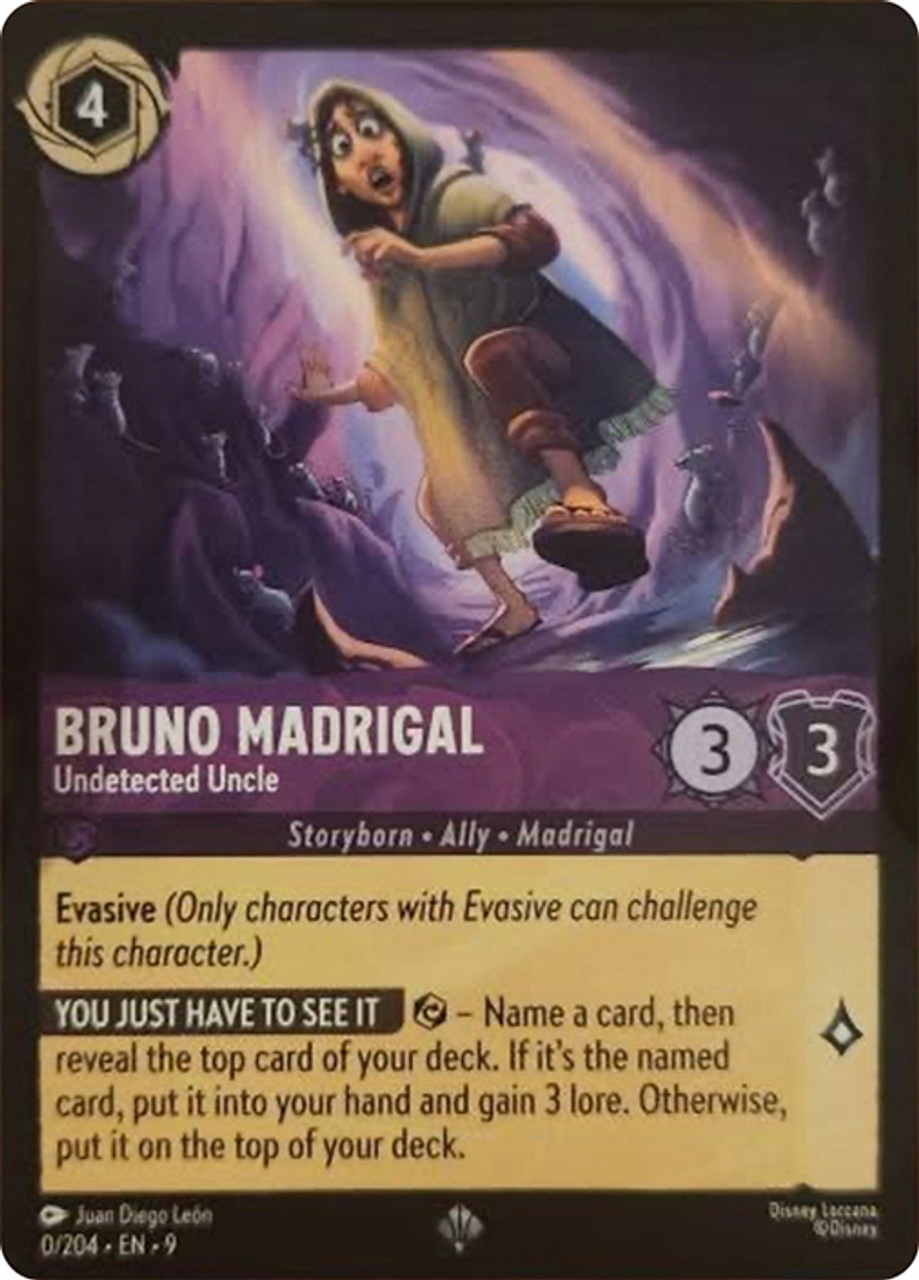 DISNEY LORCANA Bruno Madrigal - A Rejtőzködő Nagybácsi 9FAB #000, • Ár ...