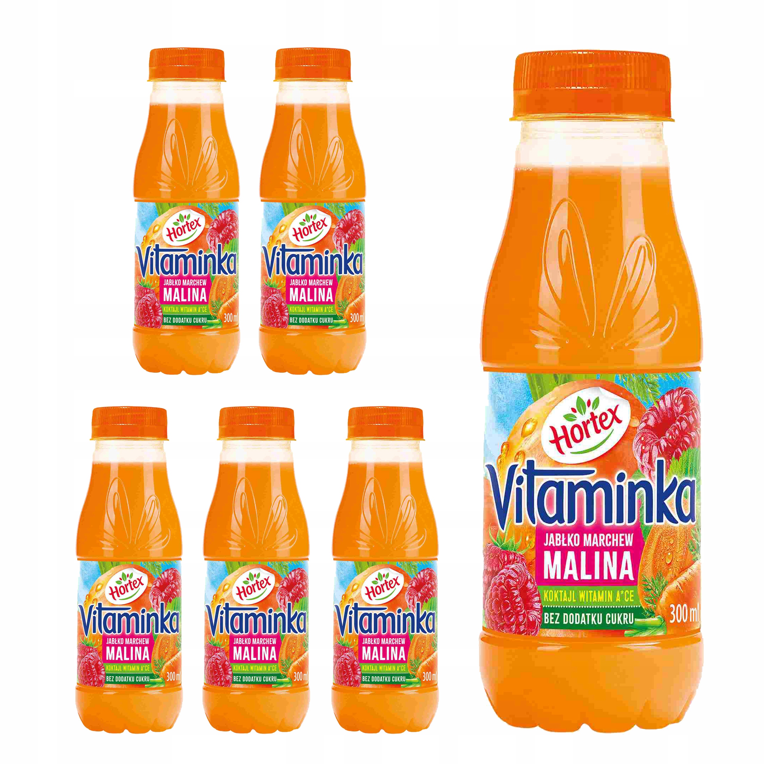 Hortex Vitaminka Sok marchew jabłko malina 6x300 ml (5900500035807 ...