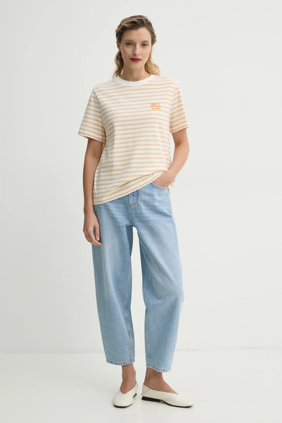 MARC O'POLO W27 L32 SPODNIE DAMSKIE JEANSY CROPPED WYSOKI STAN T1237 ...