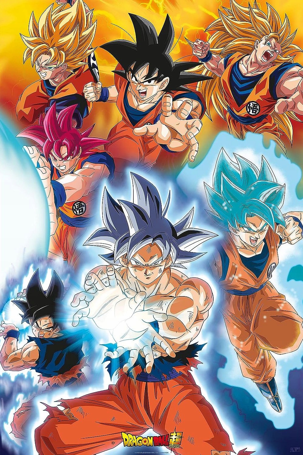 DRAGON BALL SUPER - POSTER - GOKUS TRANSFORMATIONS 17281626768 - Sklepy ...