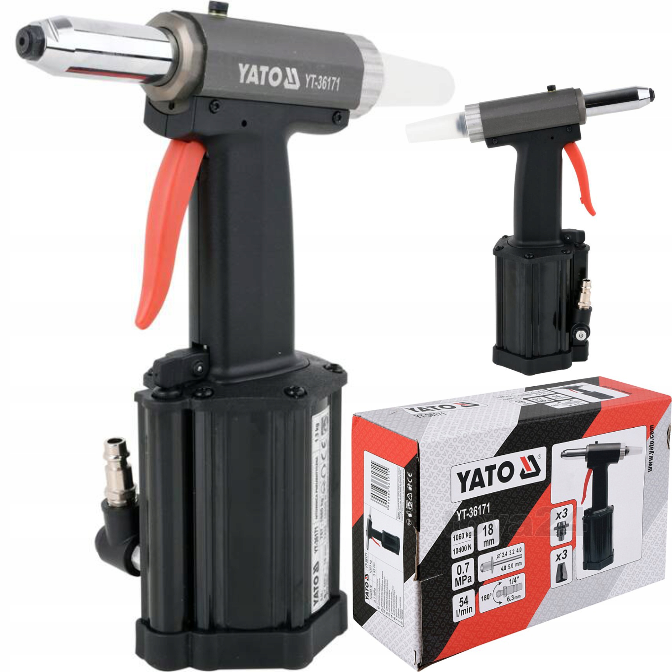 Nitownica pneumatyczna YATO 2,4-5 mm YT-36171 5906083361715 za 213 ...