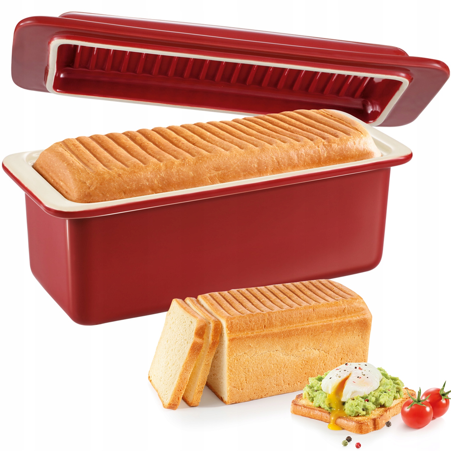 TESCOMA FORMA CERAMICZNA NA CHLEB Z POKRYWA TOSTY (622214.00) • Cena ...