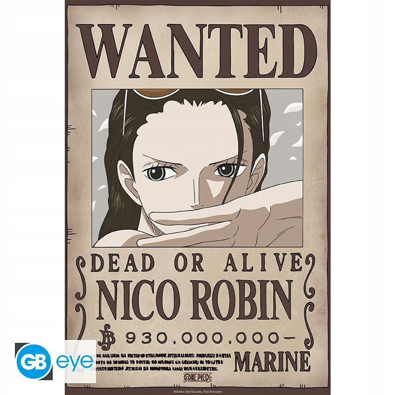 ONE PIECE - POSTER CHIBI 52X38 - WANTED NICO ROBIN WANO 18137736246 ...