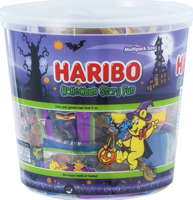 Haribo Scary Fun Żelki Owocowe Mix smaków Mini Paczki Dynia Halloween ...
