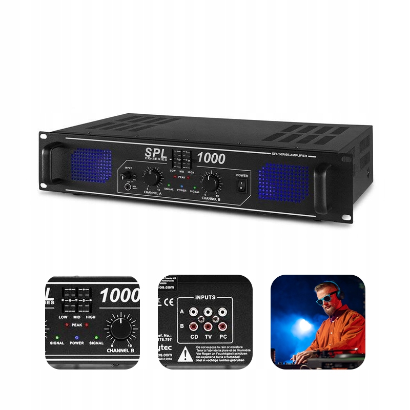 Wzmacniacz Skytec SPL 1000 - Sklep, Opinie, Cena w Allegro