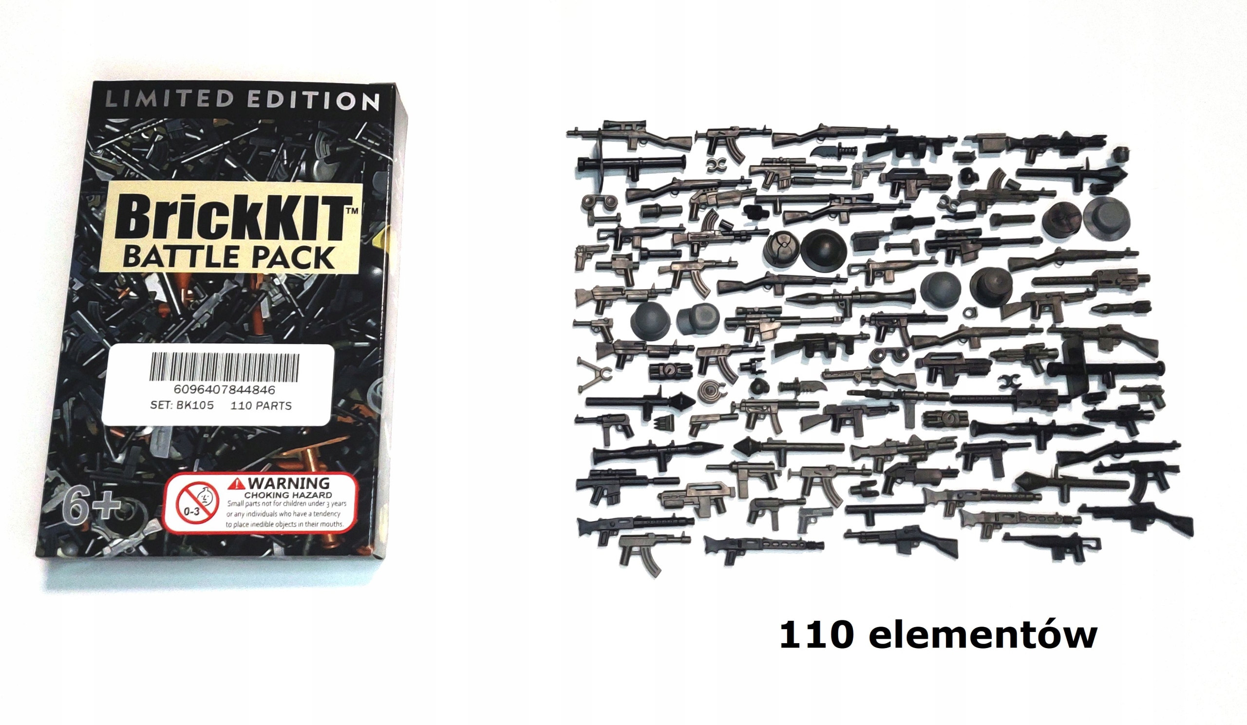 Klocki BK Karabiny Pistolety Broń Armia WW2 BK105 (4009079494587 ...