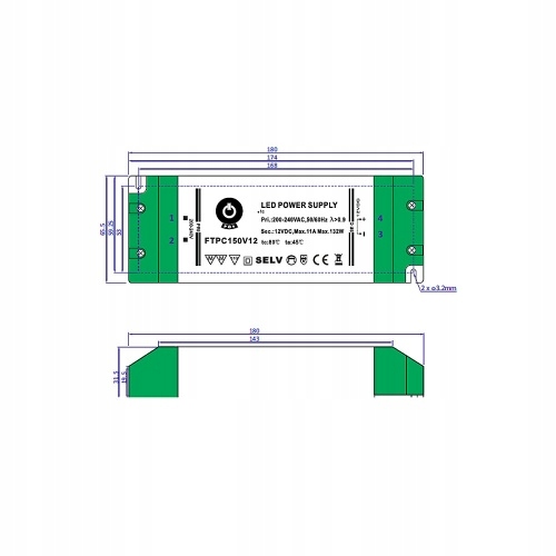 ZASILACZ LED 24V/6.25A FTPC150V24-C - Inny producent | Sklep EMPIK.COM