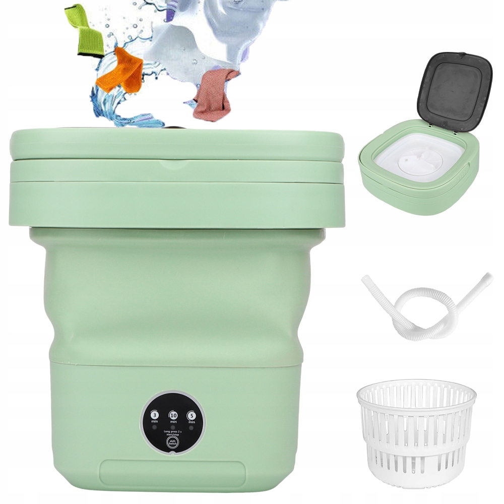 PRZENOŚNA MINI PRALKA SKŁADANA PODRÓŻNA AUTOMATYCZNA TURYSTYCZNA ...