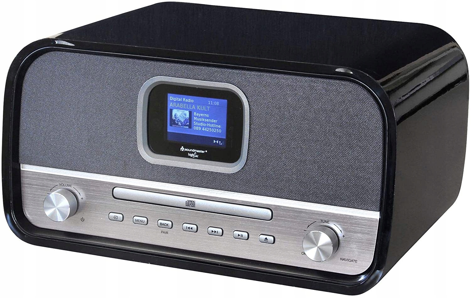 DAB970SW Retro radio FM / DAB + CD/MP3 USB Bluetooth super BASS zegar - Sklep, Opinie, Cena w ...