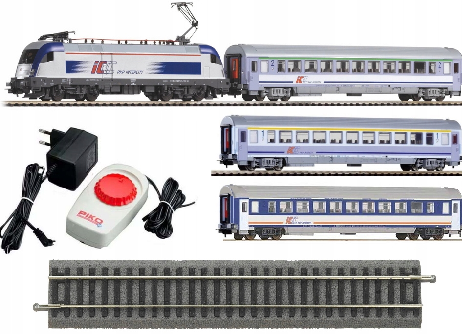 POCIĄG OSOBOWY PKP INTERCITY HUSARZ ZESTAW STARTOWY, KOLEJKA PIKO 97931 9770465830 - Allegro.pl