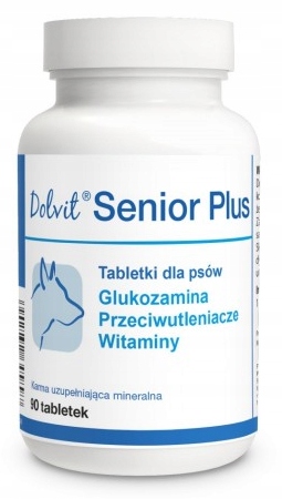 Dolfos Dolvit Senior Plus 90 tab starsze psy (5902232645897) • Cena, Opinie • Suplementy dla ...