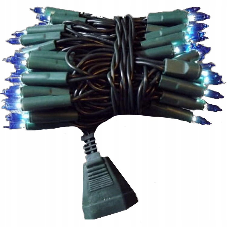 KPL 100 LAMPEK NIEBIESKIE CHOINKOWE+GNIAZDO (5901940723491) • Cena, Opinie • Oświetlenie ...