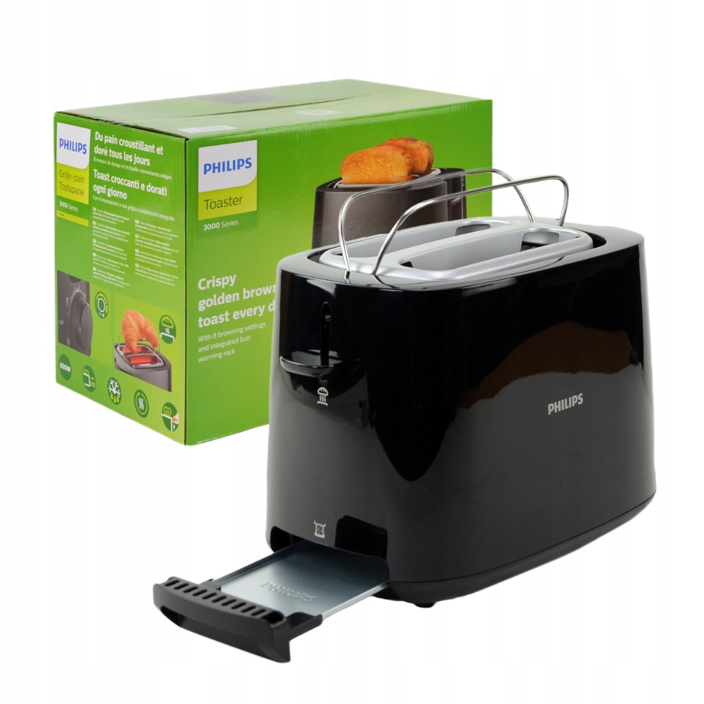 Toster Philips HD2581/90 czarny 830 W - Sklep, Opinie, Cena w Allegro