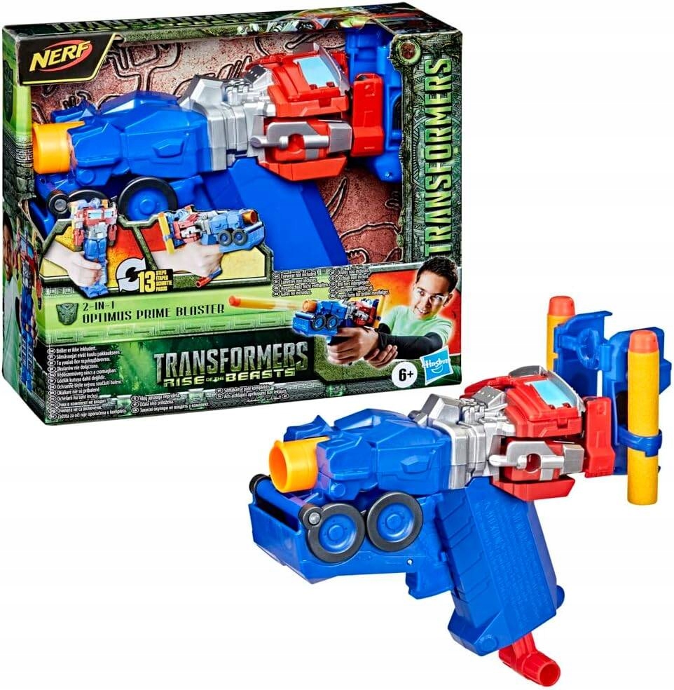NERF PISTOLE TRANSFORMERS AUTOBOT RISE OF THE BEASTS 2V1 OPTIMUS PRIME ...