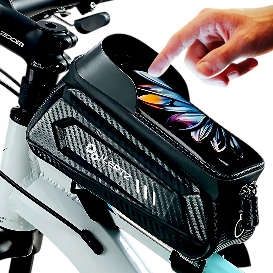 SAKWA ROWEROWA NA ROWER BAGAŻNIK TORBA UCHWYT ROWEROWY TELEFON ...