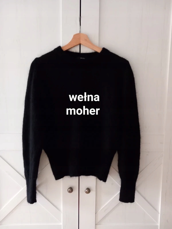 Someday czarny mechaty sweter wełna moher premium S | Łódź | Kup teraz ...