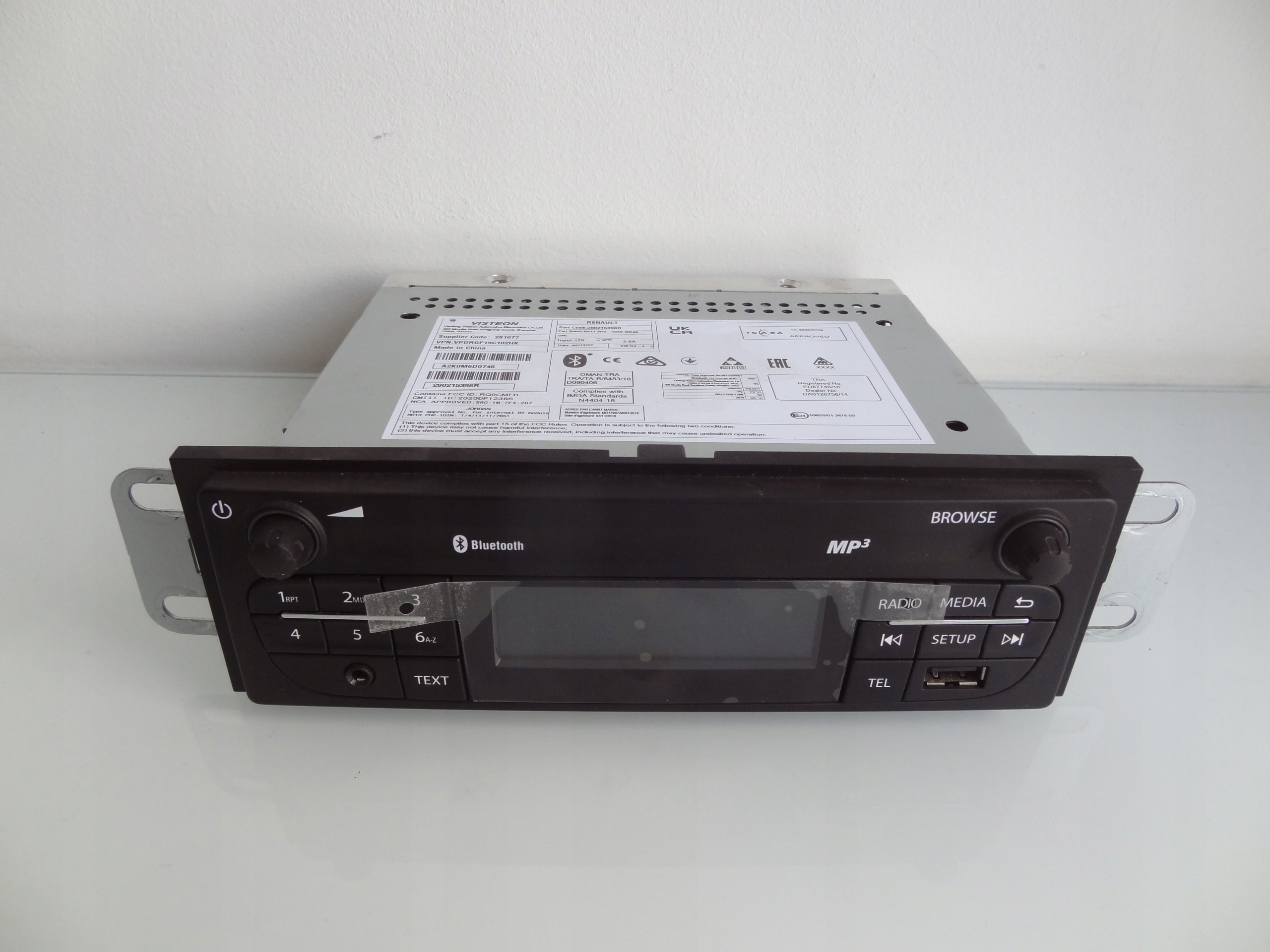 RADIO MP3 USB ORYGINAŁ AUX 280215396r RENAULT MASTER IV za 200.00PLN z ...