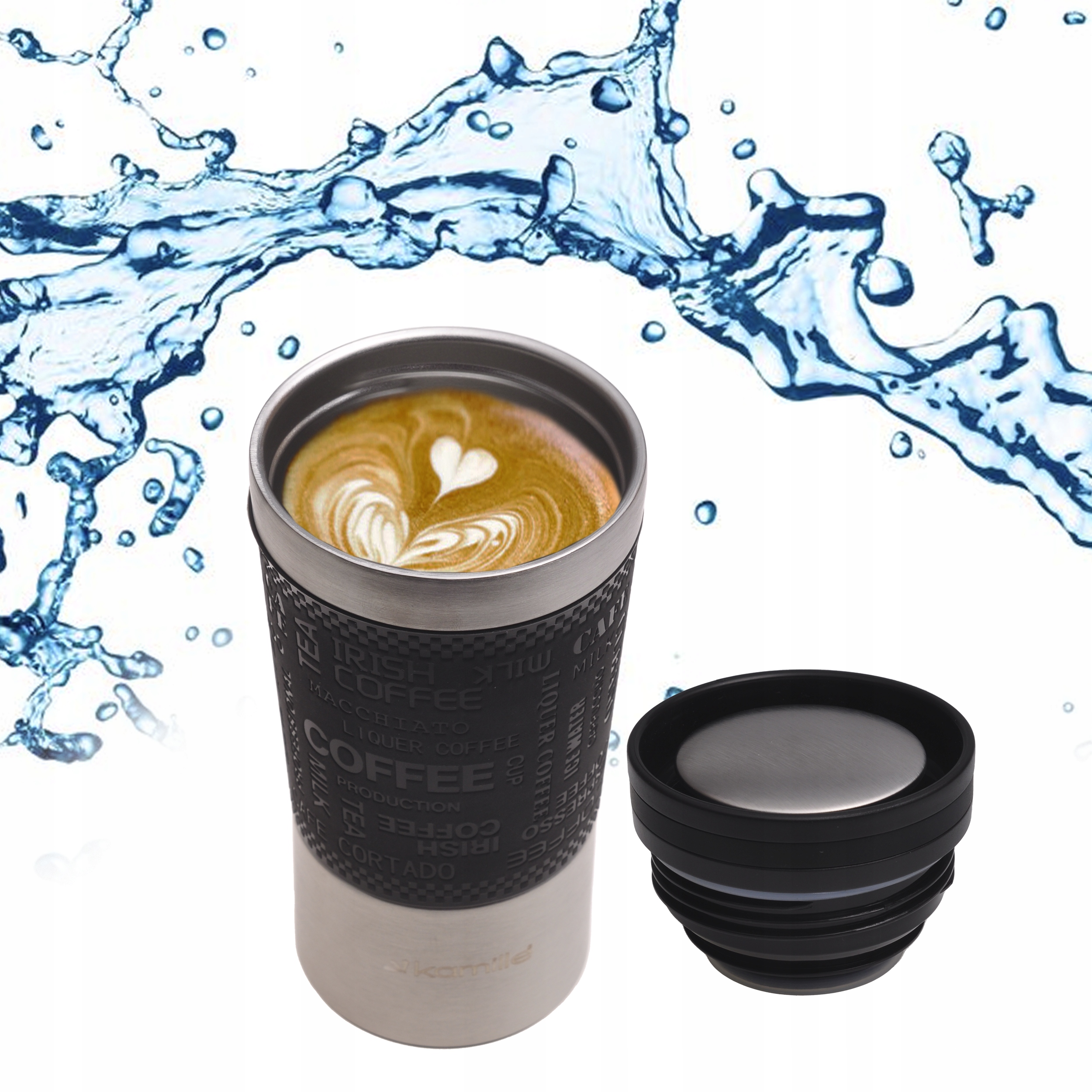 KUBEK TERMICZNY TERMOS NA NAPOJE BUTELKA BIDON SZCZELNY KAMILLE - KM2156 - 14714346458 - Allegro.pl