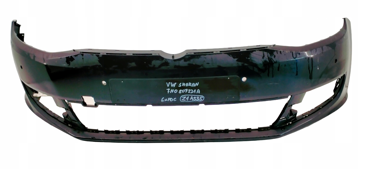 VW SHARAN 2010- ZDERZAK PRZEDNI PRZÓD 7N0807221A za 137.00PLN z Obora ...