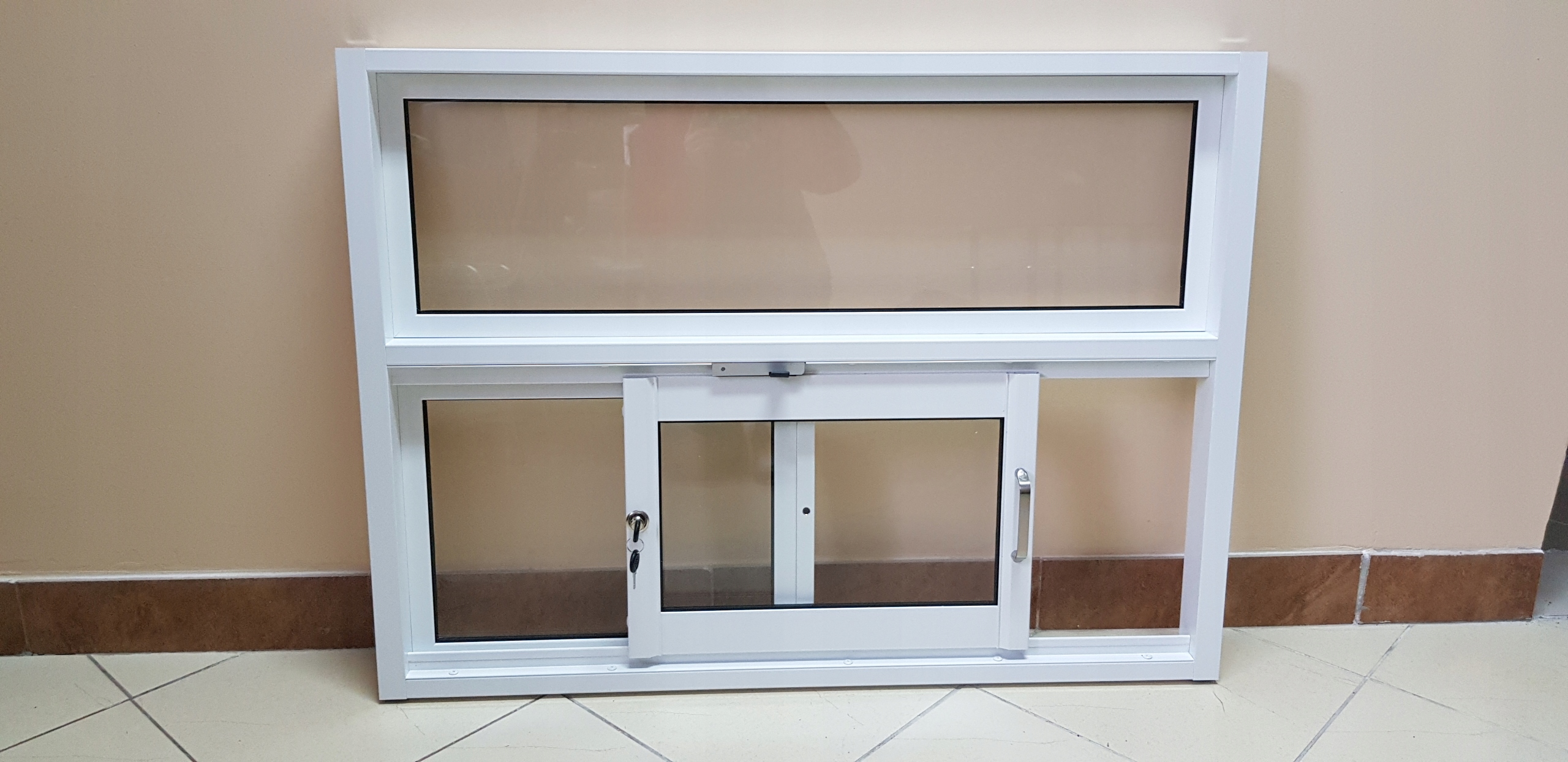 okno podawcze przesuwne, na górze fix 100 x 100 (okno) • Cena, Opinie ...