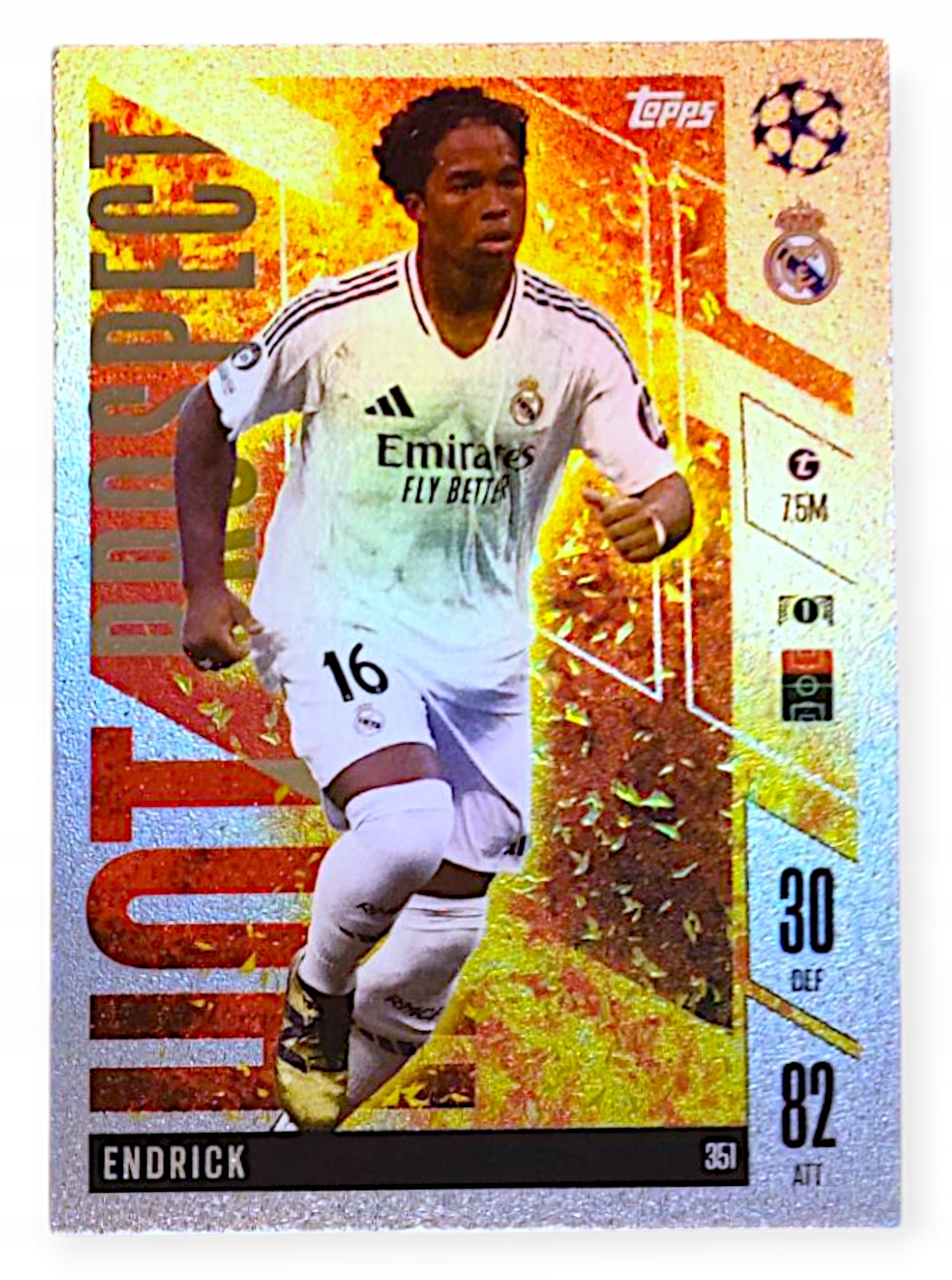 TOPPS EXTRA 2025 HOT PROSPECT 351 ENDRICK REAL MADRID za 102.00CZK ...