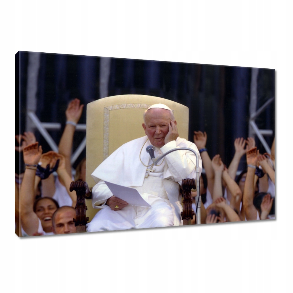 Obrazy 120x80 Pápež Ján Pavol II. - obraz, 120x80 cm, • Ceny, Recenzie ...