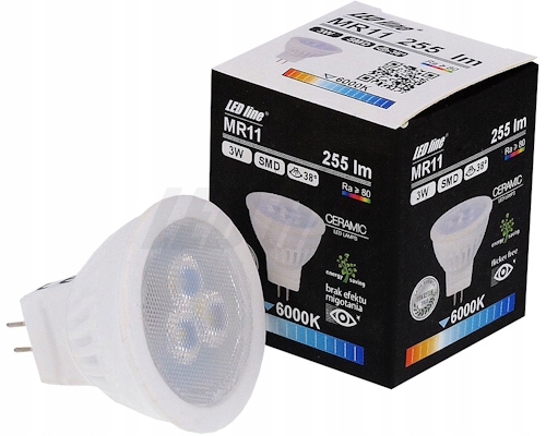 Żarówka LED MR11 GU4 3W 12V 35mm 6000K CERAMIKA (248153) • Cena, Opinie ... Żarówka LED MR11 GU4 3W 12V 35mm 6000K CERAMIKA (248153) • Cena, Opinie ...