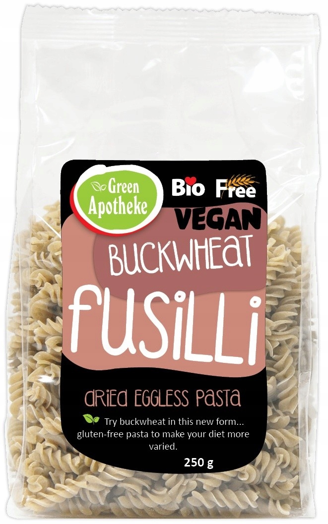 MAKARON (GRYCZANY) ŚWIDERKI FUSILLI BEZGLUTENOWY BIO 250 g - APOTHEKE ...
