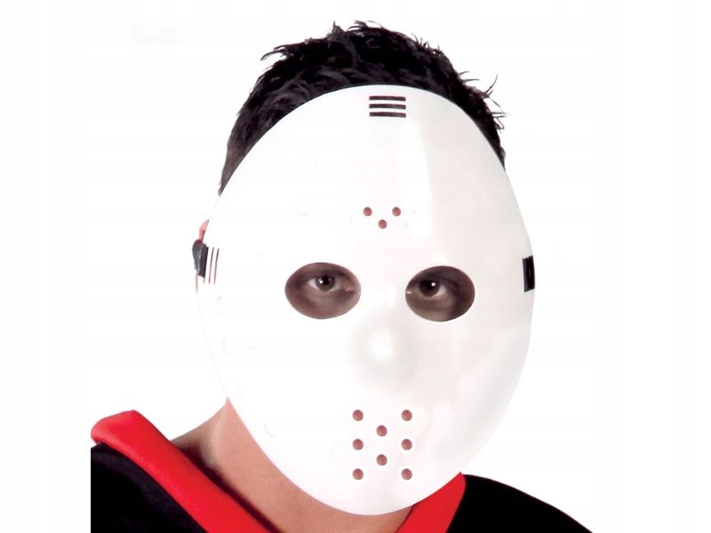 MASKA Z HORRORU JASON VOORHEES HOKEISTA BIAŁA (8434077024560) • Cena ...